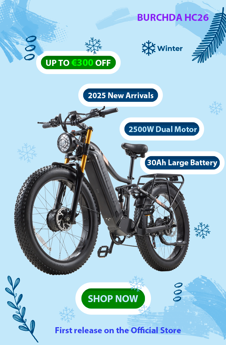 BURCHDA EU Official Store | Fat-tire Powerful Mountain Electric Bikes ...